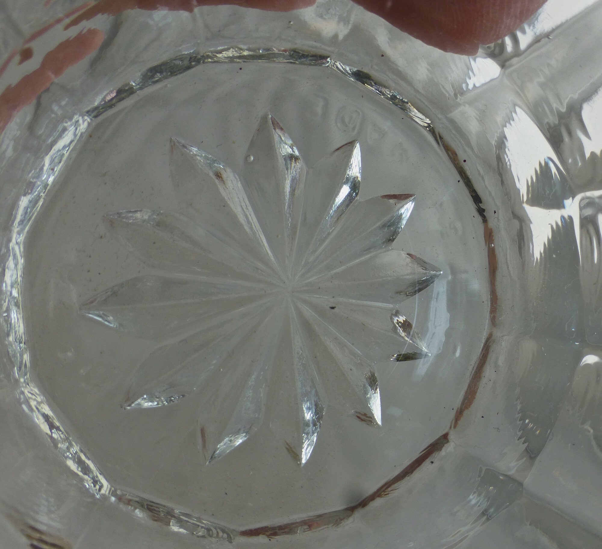 Vintage Davidson Jacobean Pressed Glass Open Circular Salt Cellar ...
