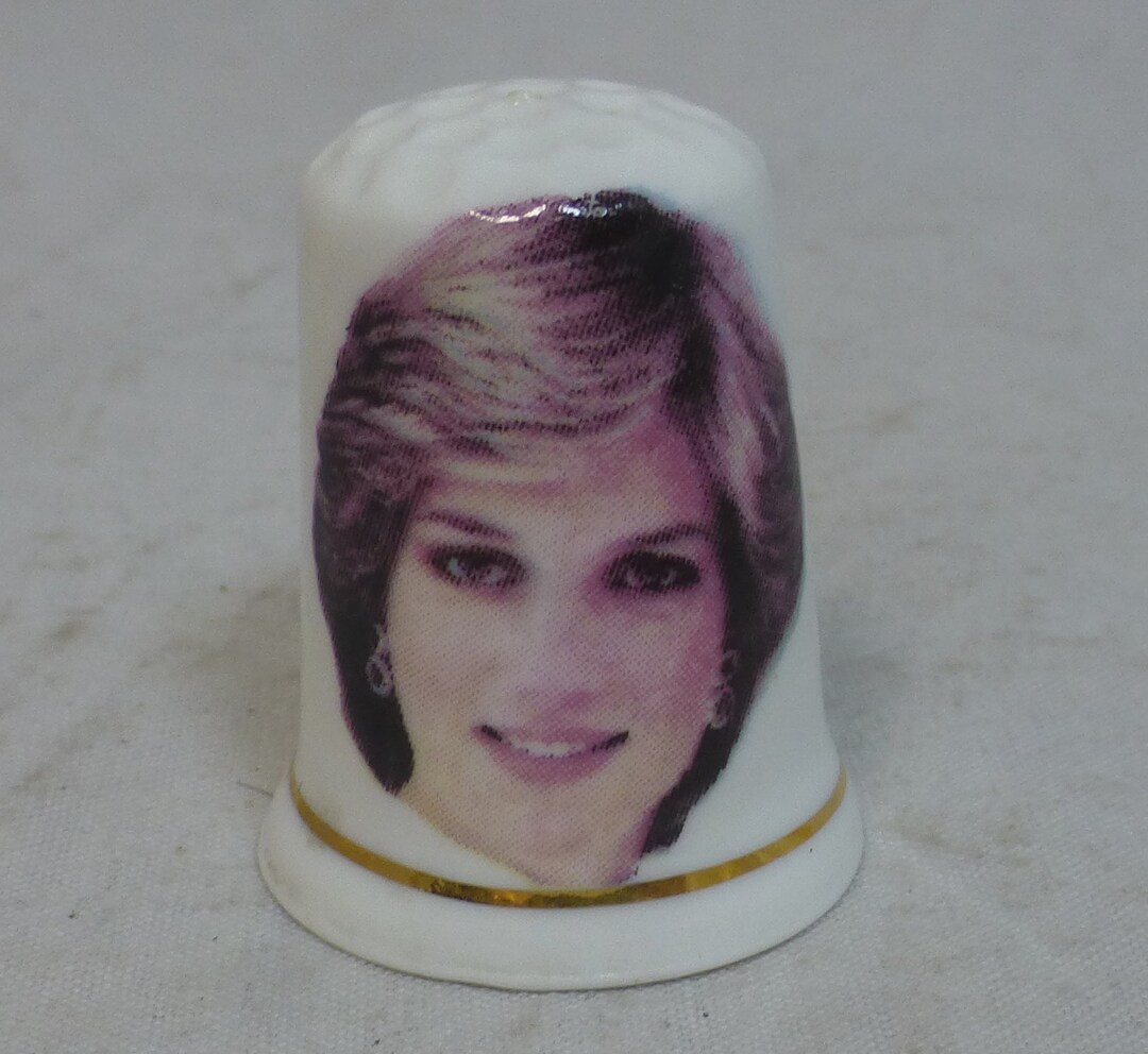 Princess Diana HRH the Princess of Wales Souvenir Vintage Gold Trim ...