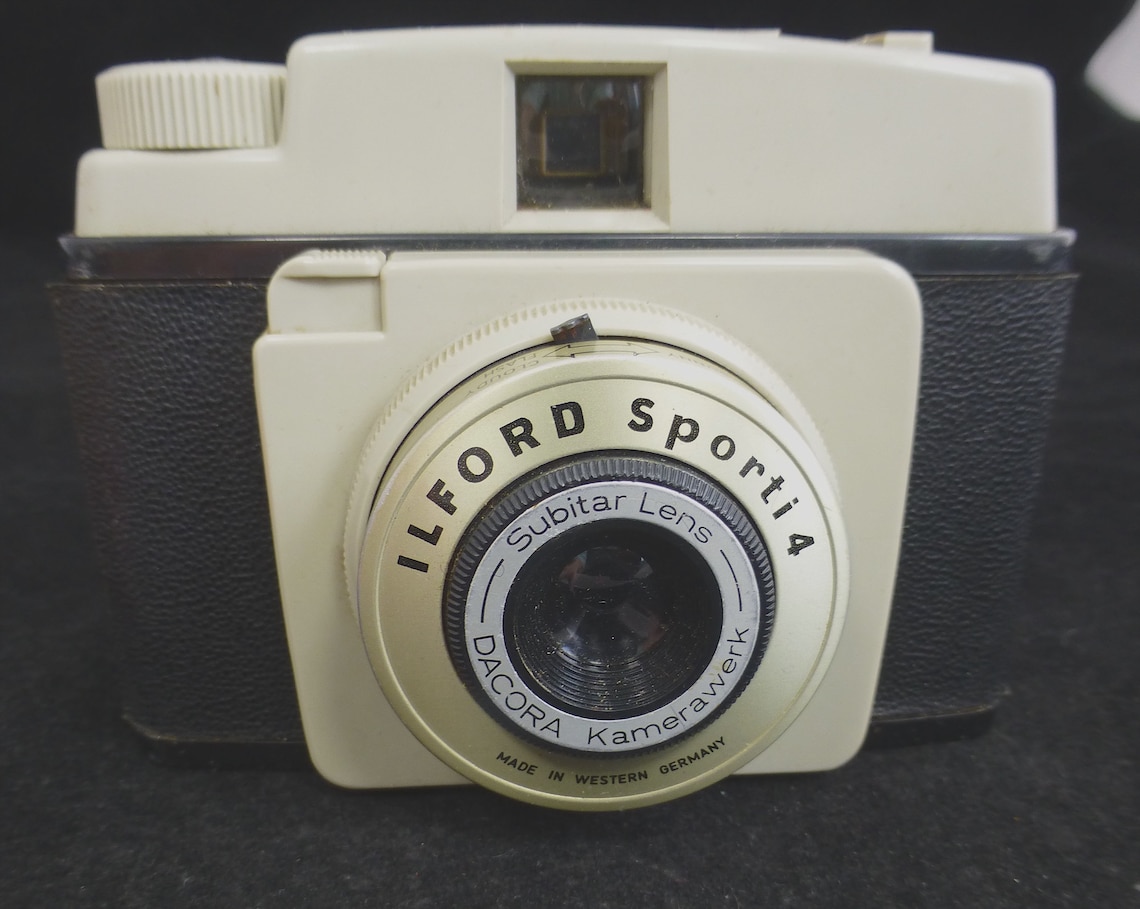 Ilford Sporti 4 White Model Vintage Camera in Brown Leather | Etsy