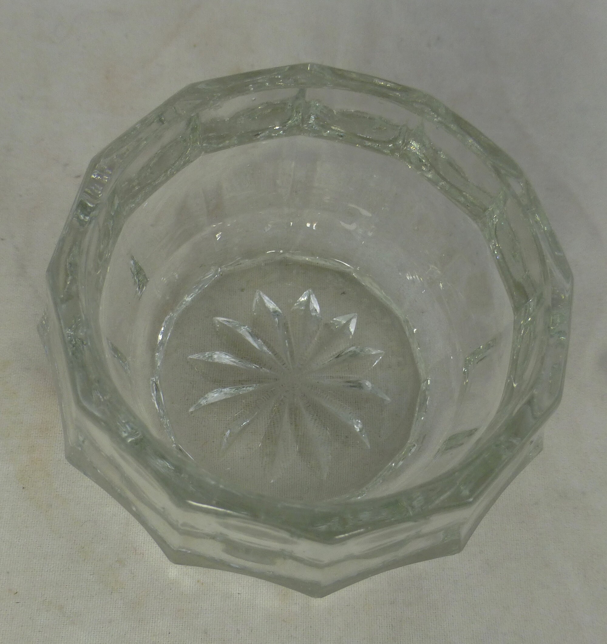 Vintage Davidson Jacobean Pressed Glass Open Circular Salt Cellar ...