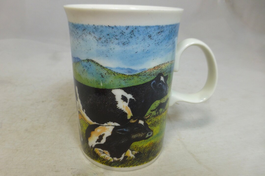 Dunoon Stoneware Ennerdale Black and White Cows Mug - Jack Dadd Design ...