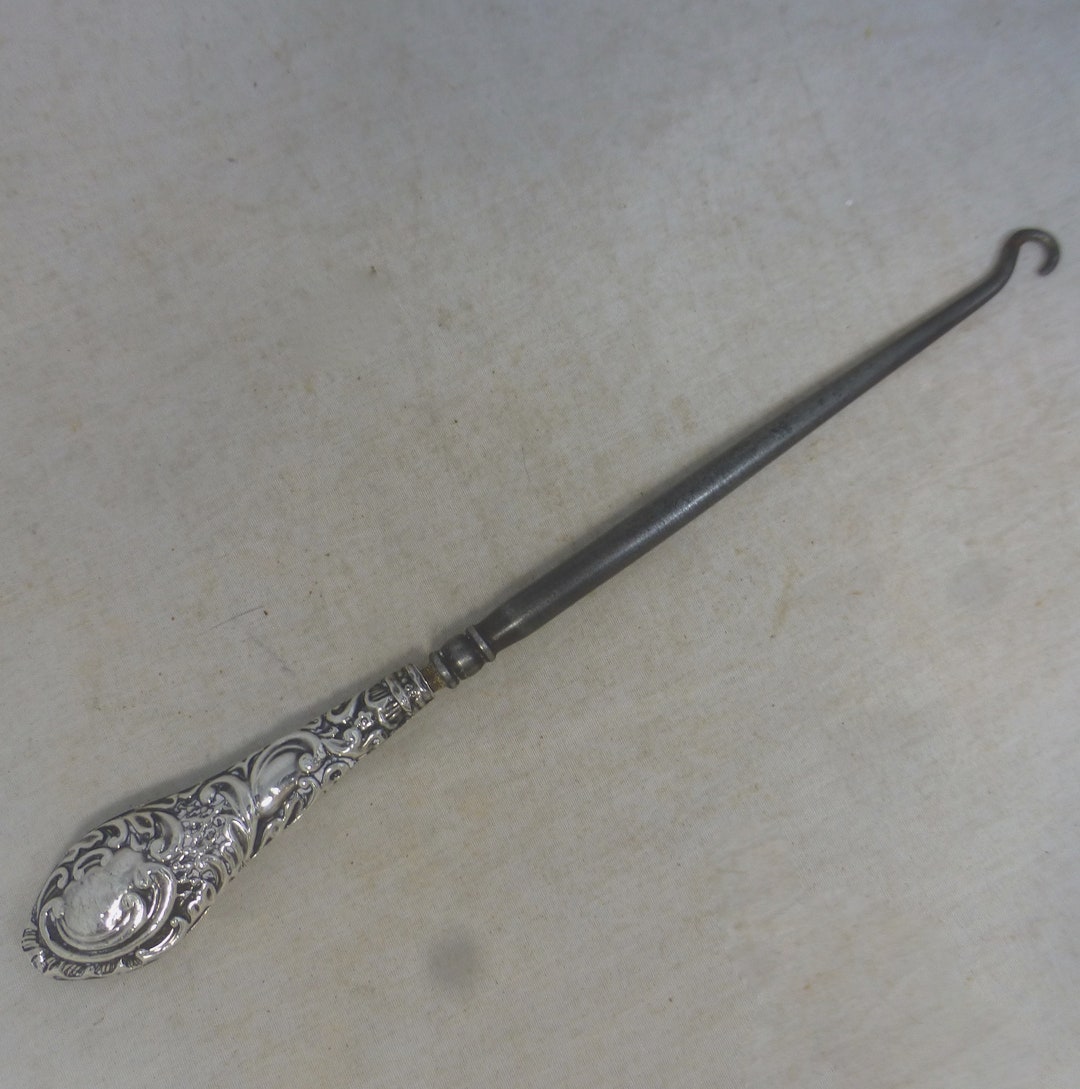 Antique G & C Ltd Edwardian Decorative Sterling Silver and Steel 8 in ...