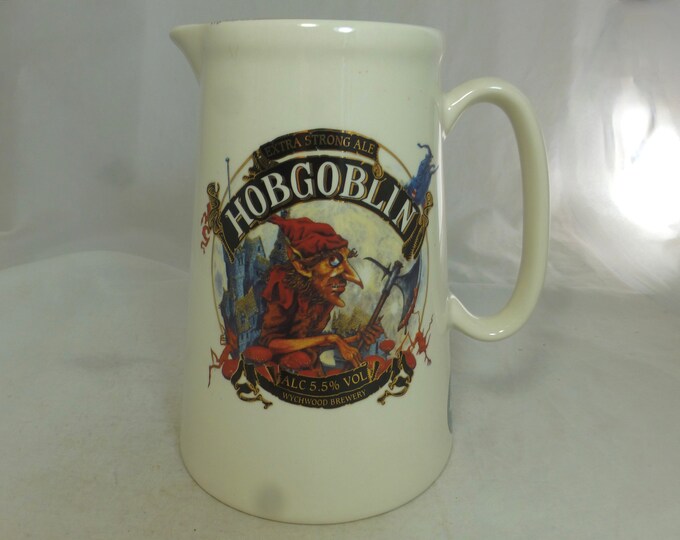 Hobgoblin Beer X Large Pottery Wychwood Brewery Pub Bar 4 Pint Jug ...