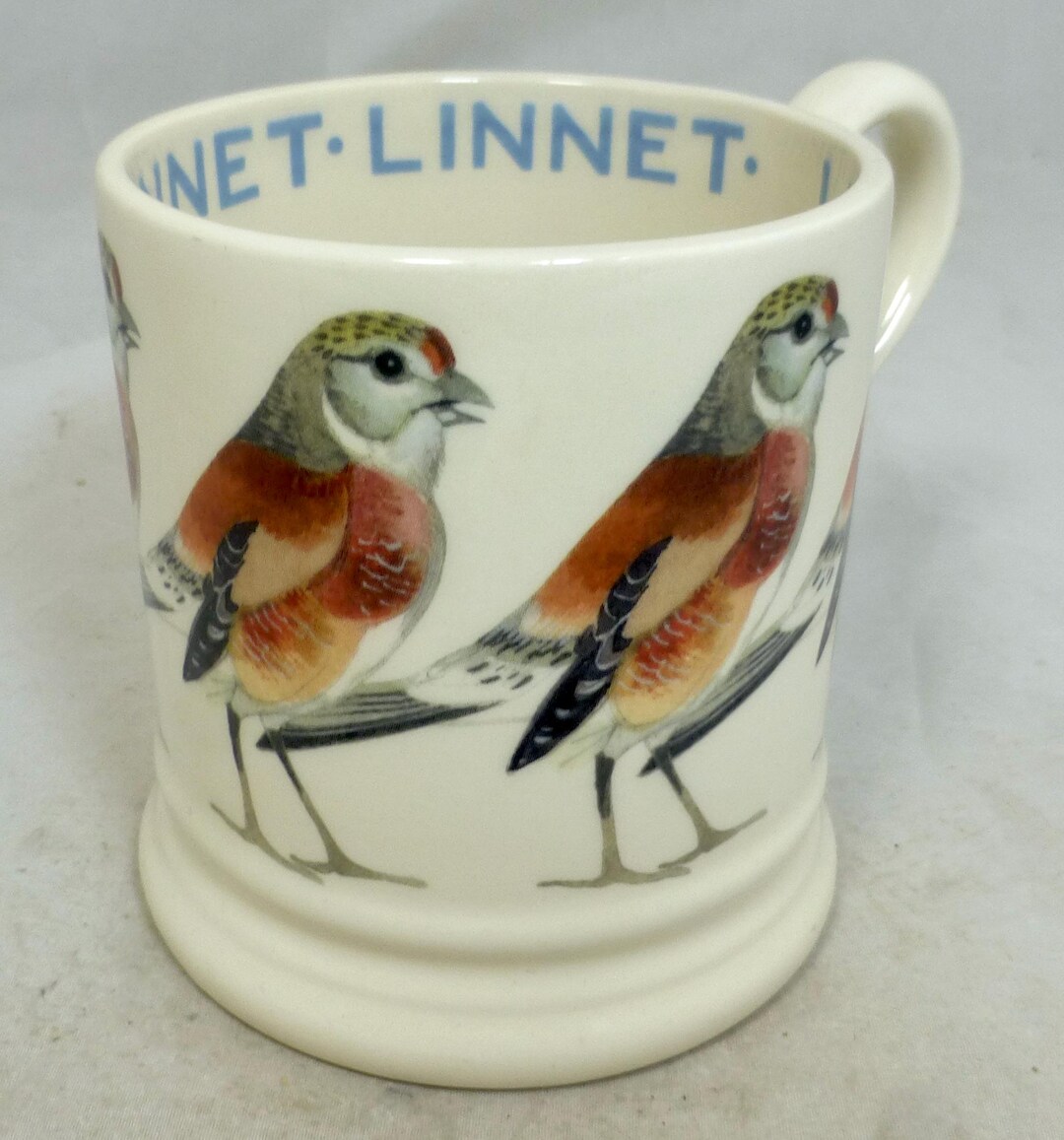 Emma Bridgewater Linnet Bird Half Pint Tankard Mug - Hand Decorated ...