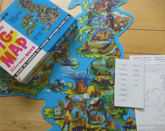 John Waddingtons Africa Vintage Shaped Jig Map Jigsaw Puzzle No 561 ...