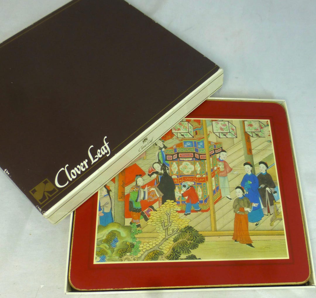 Clover Leaf Vintage Chinese Emperor’s Palace Oriental Boxed Set of 6 ...