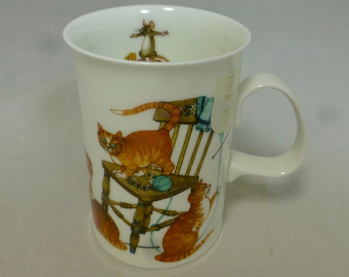 Dunoon Vintage Alley Cats With Trash Can Fine Bone China Mug - Original ...