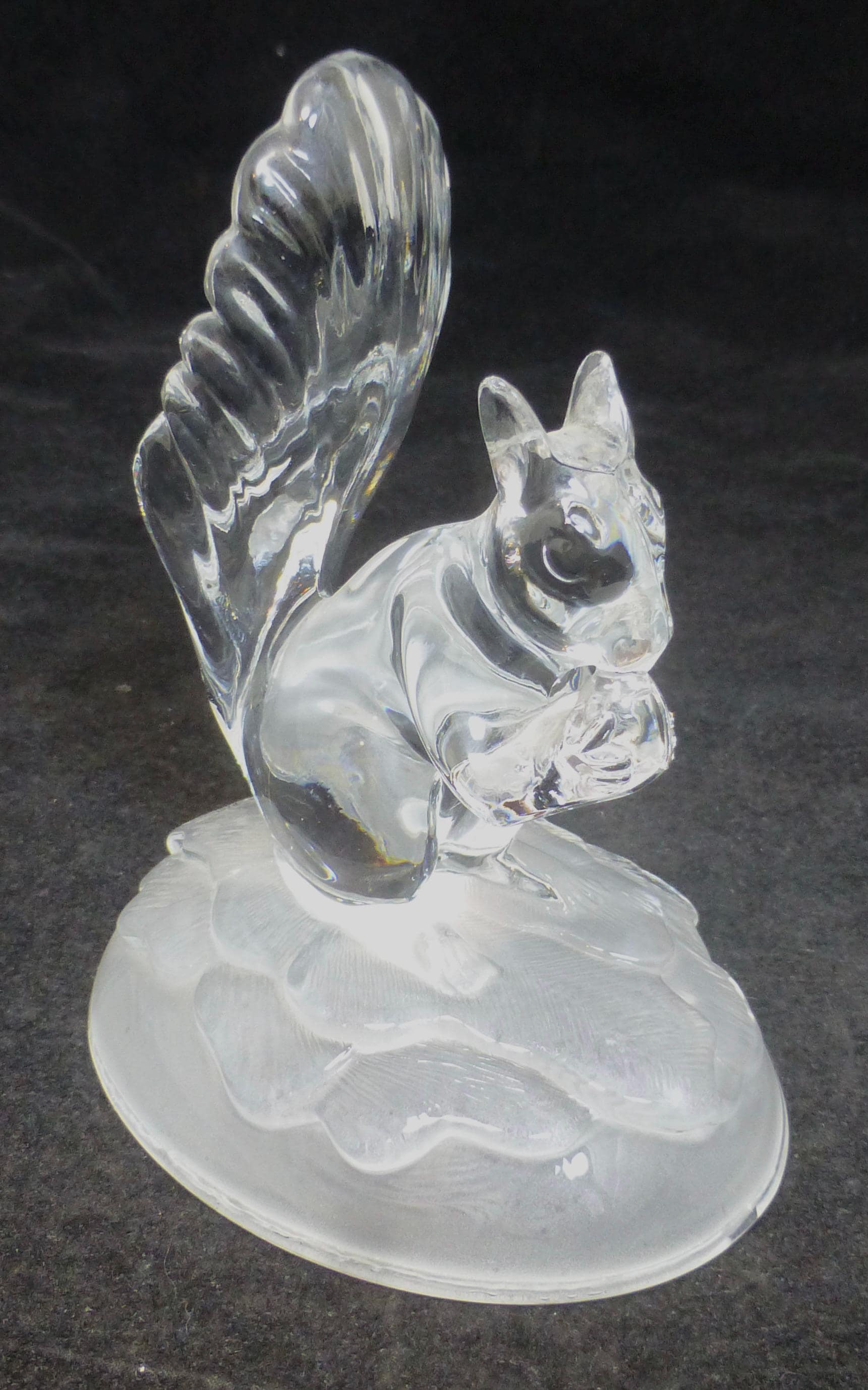 Vintage Cristal D’arques Lead Crystal Squirrel Animal Eating Nut ...