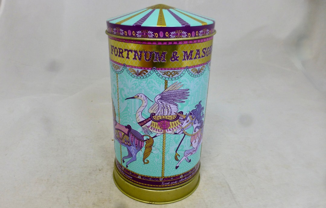 Fortnum & Mason Carousel Cookie Biscuit Tin (empty) 6.75 in H – the ...