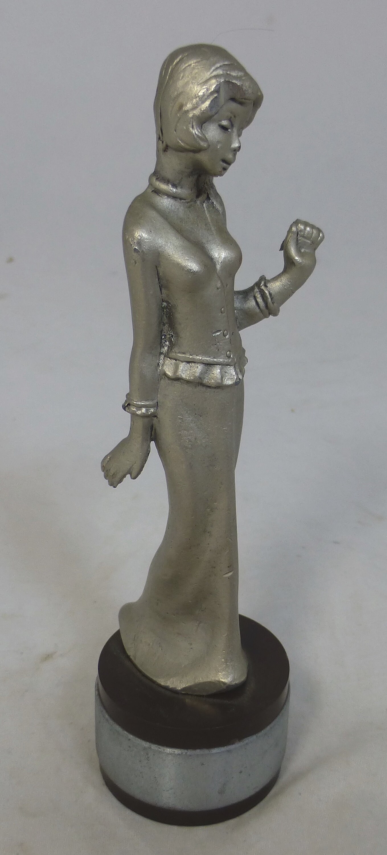 Peltro Italian Vintage Pewter Figurine of Elegant Stylish - Etsy