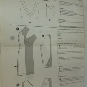 Vintage Burda Style 6894 Dress A UK Size 12 24 Uncut Pattern and Sewing ...