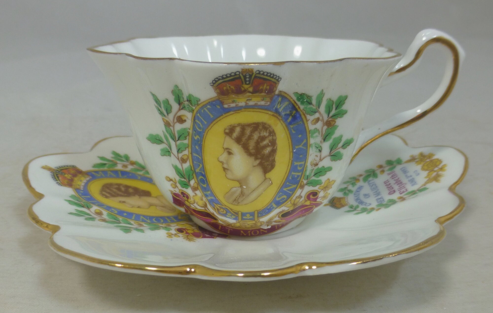 Vintage Queen Elizabeth II Coronation 1953 June 2 Rosina Bone China ...