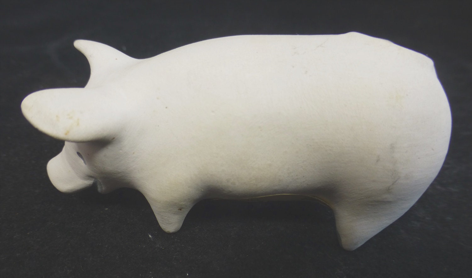 Cottage Pottery Pig Animal Vintage Figurine - Hand Painted Ceramic Pig ...