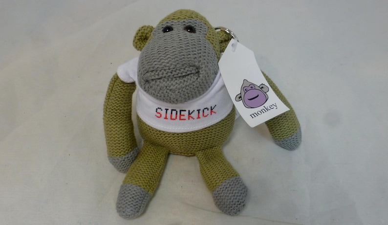 Sidekick Key Ring Digital ITV Digital Promotion & Johnny Vegas Knitted ...