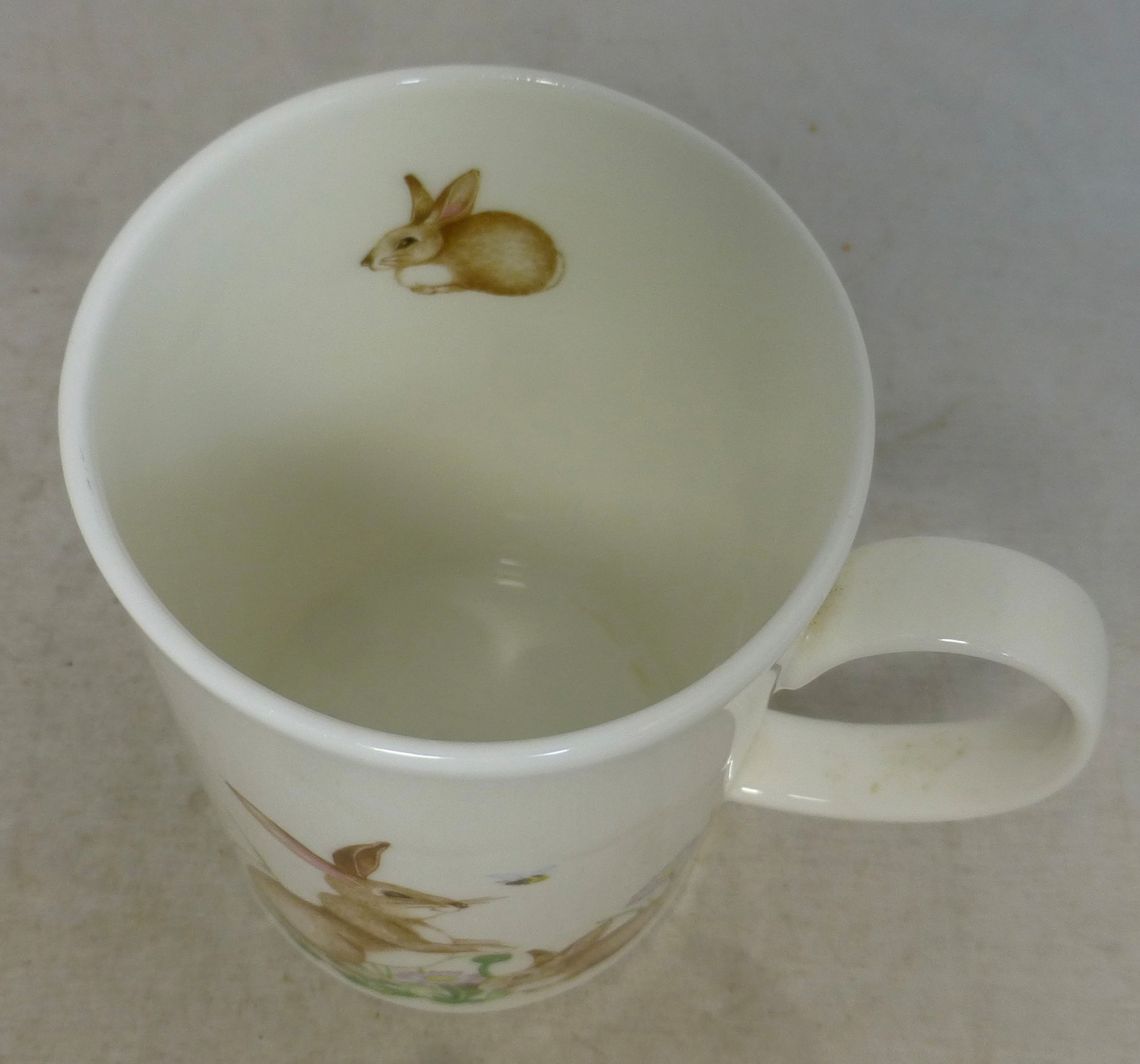 Dunoon Vintage Rustic Rascals Rabbit Family Fine Bone China Mug Cherry ...