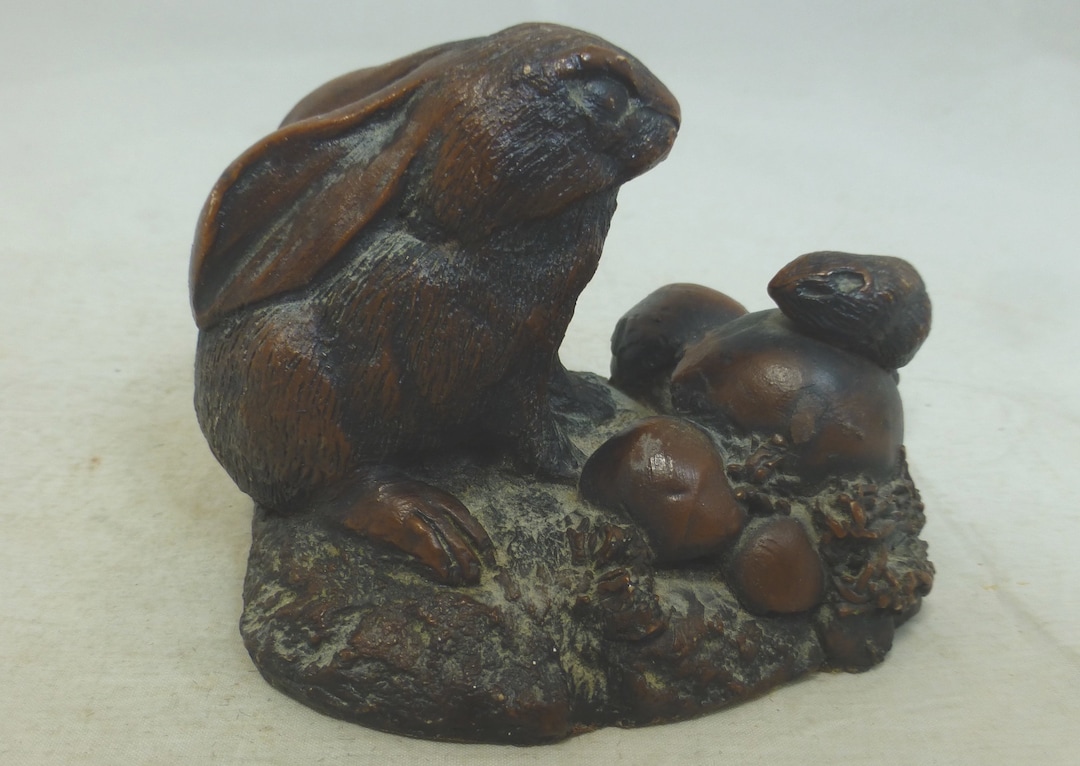 Vintage Rare Rabbit and Mouse Figurine From Traditional Characters by ...
