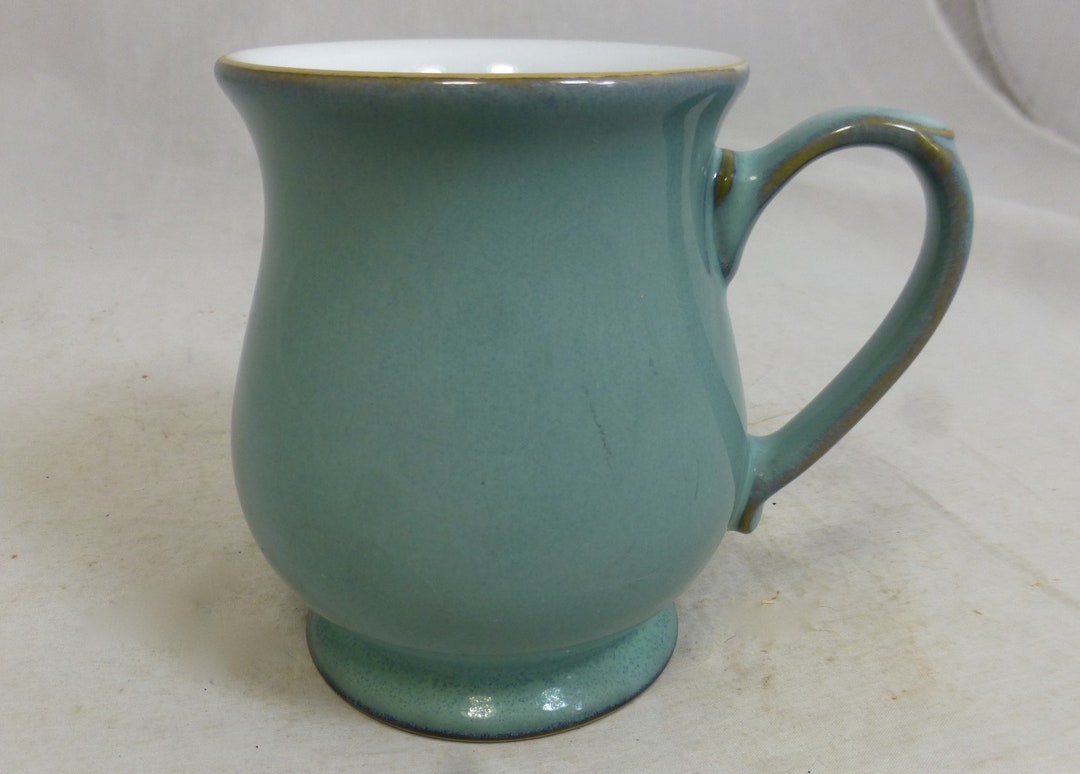Denby England Regency Green Craftsman Stoneware Mug Potbelly Curved ...