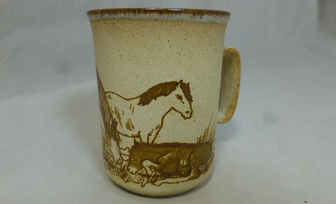 Vintage Dunoon Ceramics Horse and Pony Handcrafted Scottish Stoneware ...