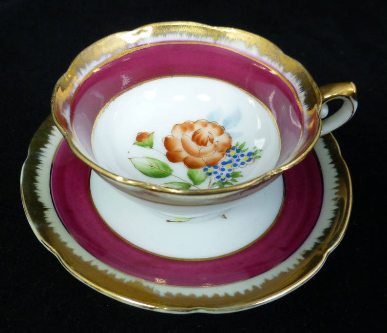 Japanese Eggshell Porcelain Tea Set Duo Cup and Saucer - Etsy