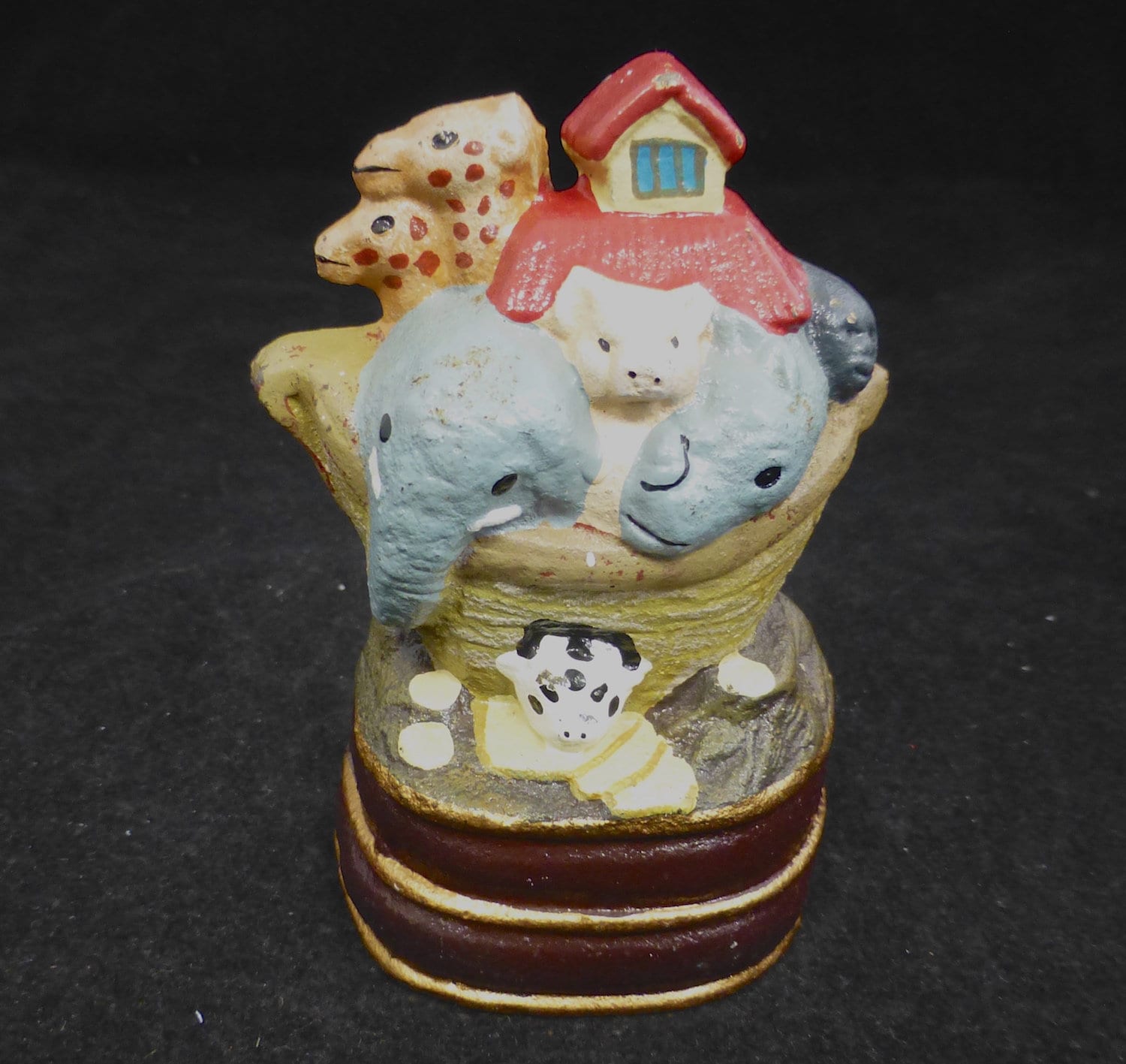 Vintage Kees Colourful Cast Noah's Ark With Animals Iron - Etsy UK