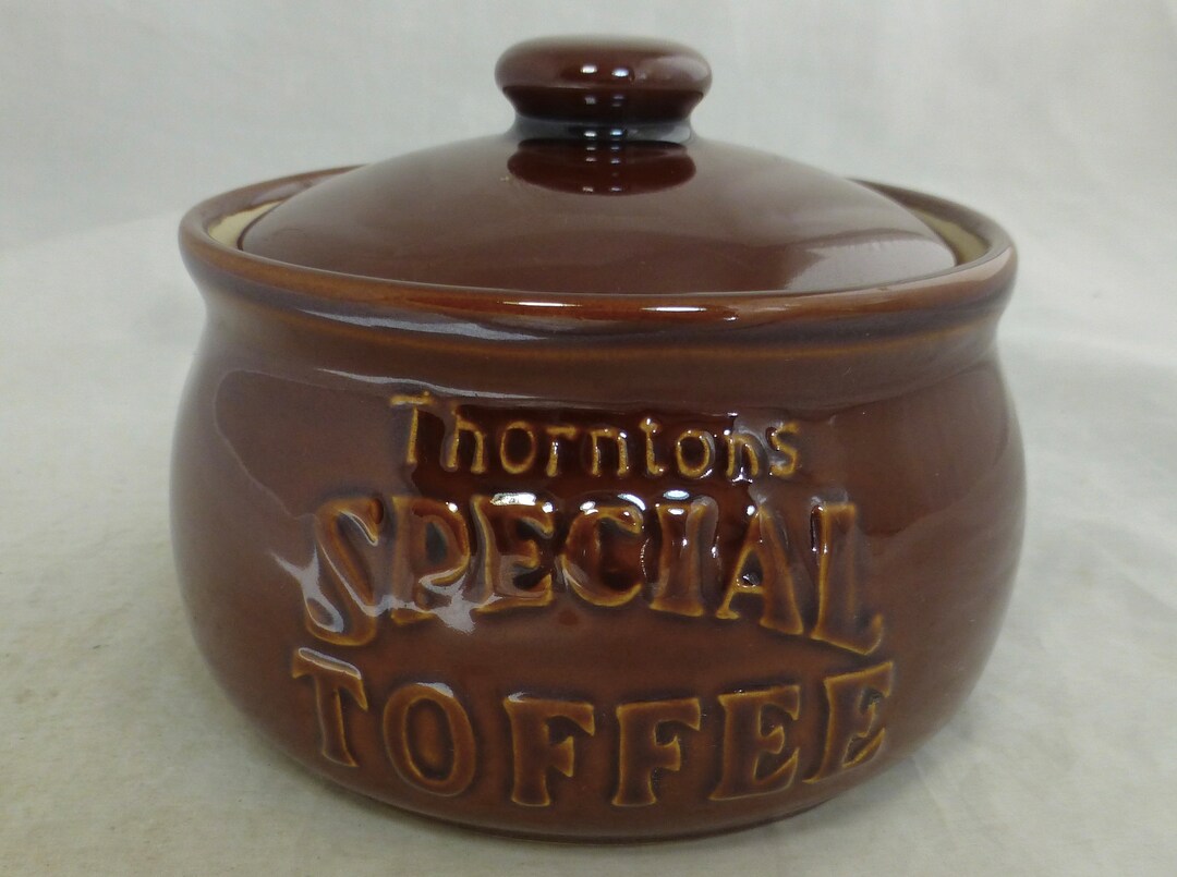 Thorntons Special Toffee Vintage Pottery Storage Jar With Lid by ...