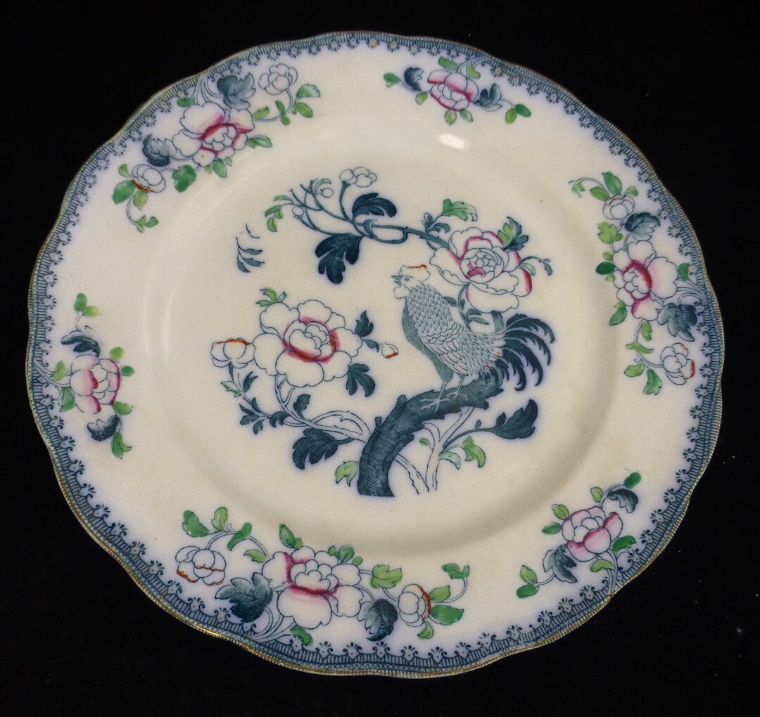 Art Deco Bishop and Stonier Bisto Nankin Dinner Plate – Cockerel With ...