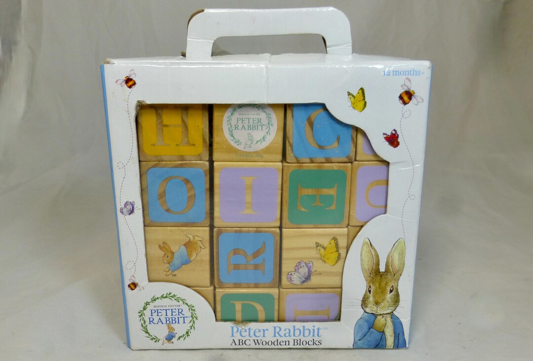 Vintage the Tale of Peter Rabbit Beatrix Potter High Quality Set of ABC ...