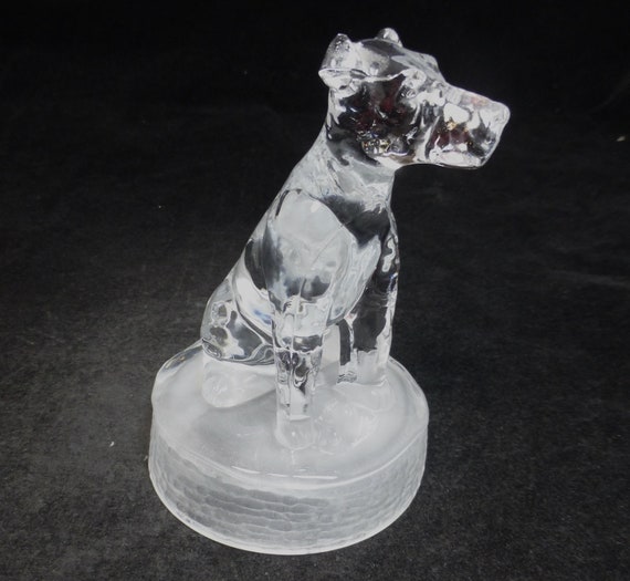 Collectible Vintage Crystal Dog Figurine Art & Collectibles Figurines ...