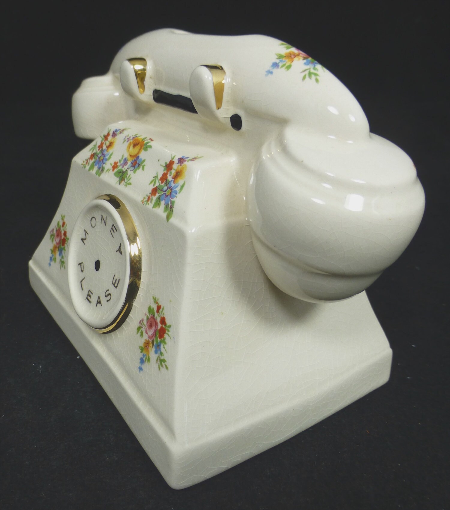 Arthur Wood Vintage Porcelain Telephone Savings Money Box - Etsy UK