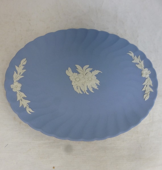 Vintage Wedgwood Jasperware Floral Collection Blue and White | Etsy