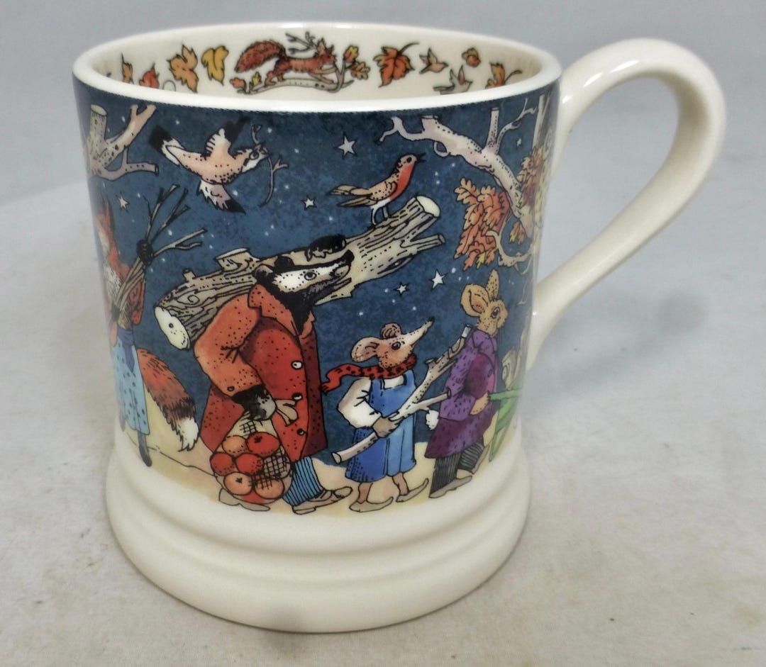 Emma Bridgewater Animals Enjoying Bonfire Night First Quality Half Pint ...