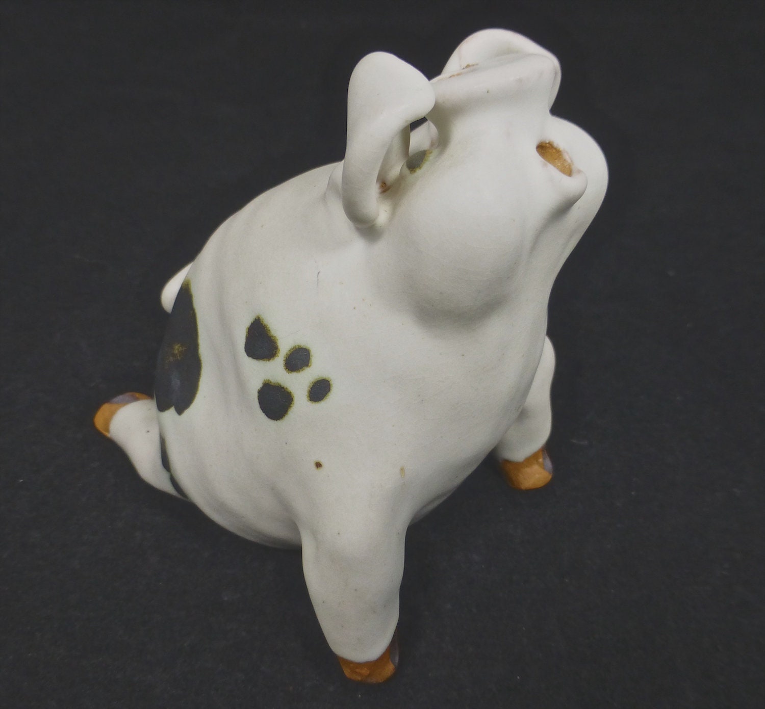 Saltford Pottery Pig Glazed Figurine / Ornament Fun Studio - Etsy UK