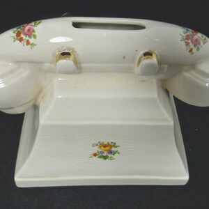 Arthur Wood Vintage Porcelain Telephone Savings Money Box - Kitsch Hand ...