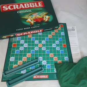 Mattel Games Scrabble Original Board Game 1999 – Word Puzzle Game ...