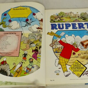 Vintage Rupert Bear Annual 1989 Full Colour Hardback – James Henderson ...