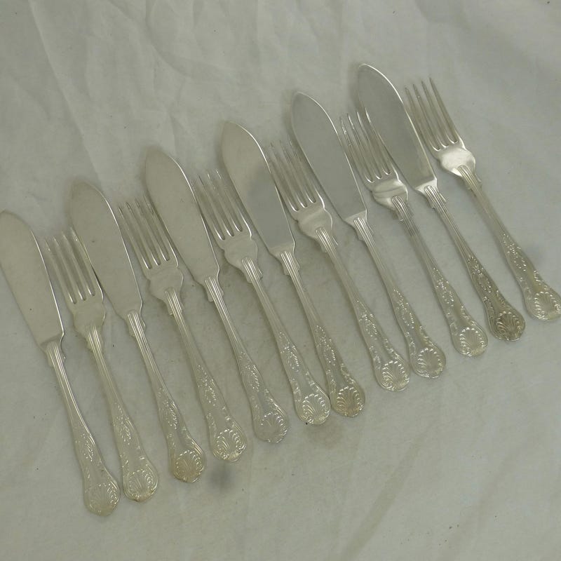 Kings Pattern Cutlery Set - Etsy
