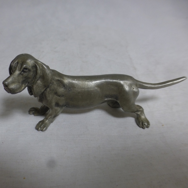 Pewter Dog Figurine - Etsy