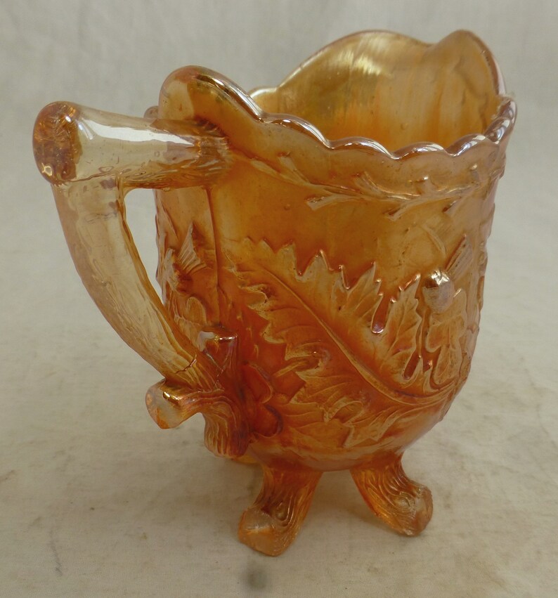 Vintage Rare Sowerby Carnival Glass Iridescent Scottish Thistle ...