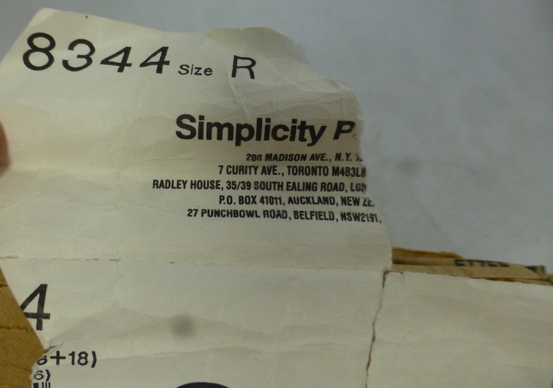 Vintage Simplicity 8344 Sewing Pattern for Pull on Skirt, Trousers ...