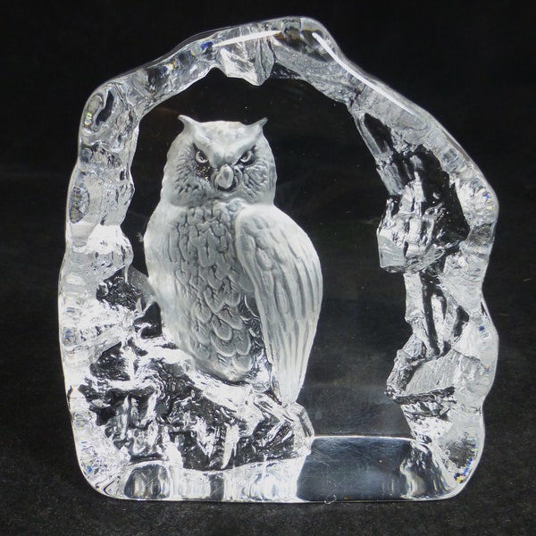 Signed Crystal Owl - Etsy
