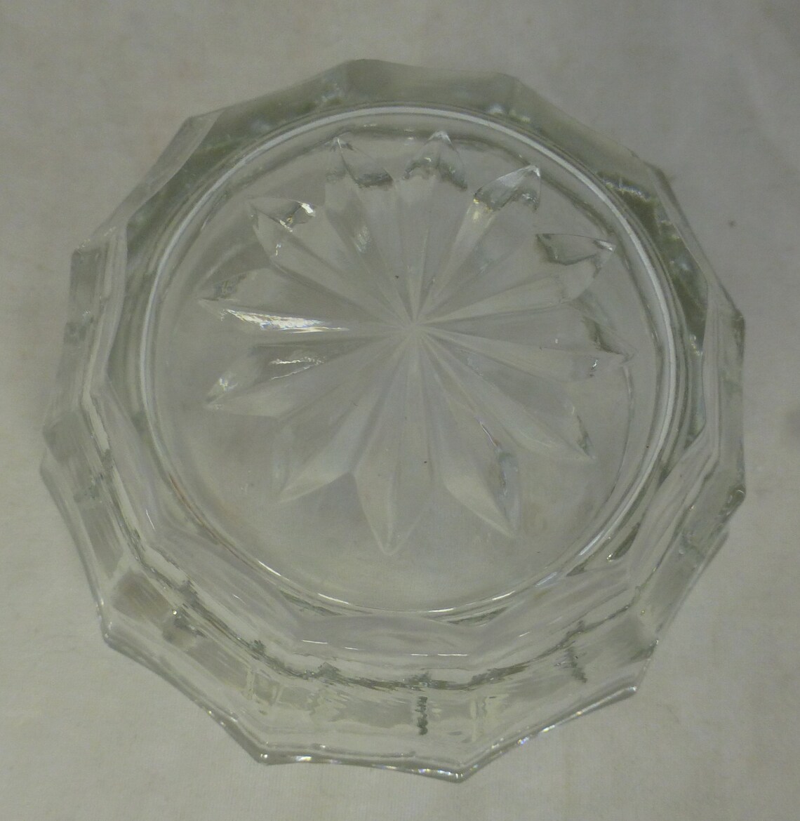 Vintage Davidson Jacobean Pressed Glass Open Circular Salt Cellar ...
