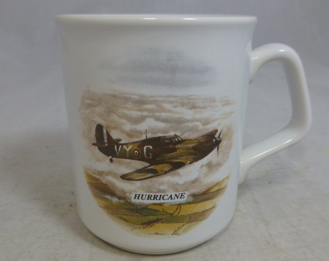 Vintage Hawker Hurricane 1940s Aircraft Mug by Tams WW2 Battle of ...