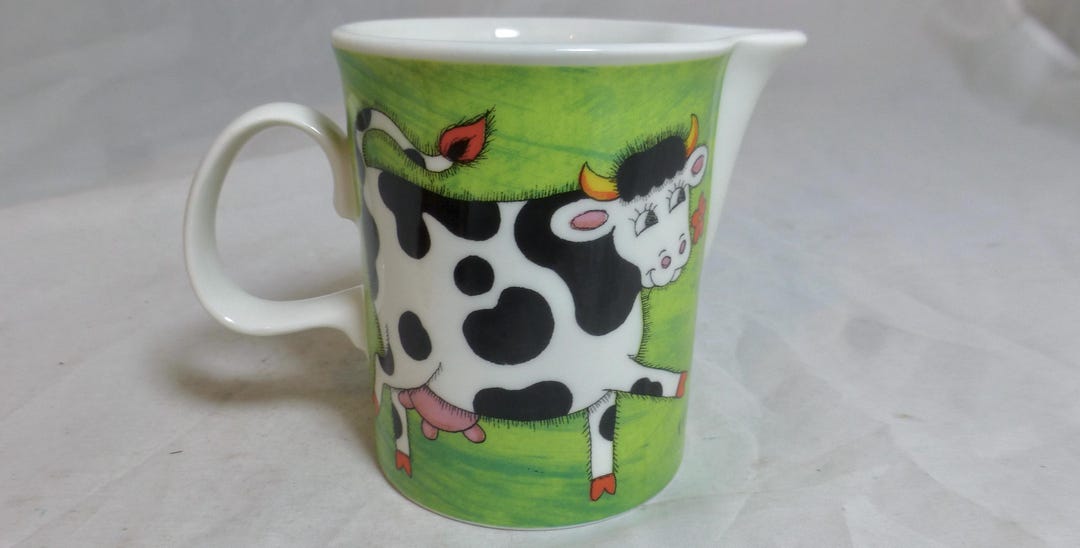Vintage Dunoon Funky Farm Stoneware Porcelain Milk Jug – Hand Painted ...