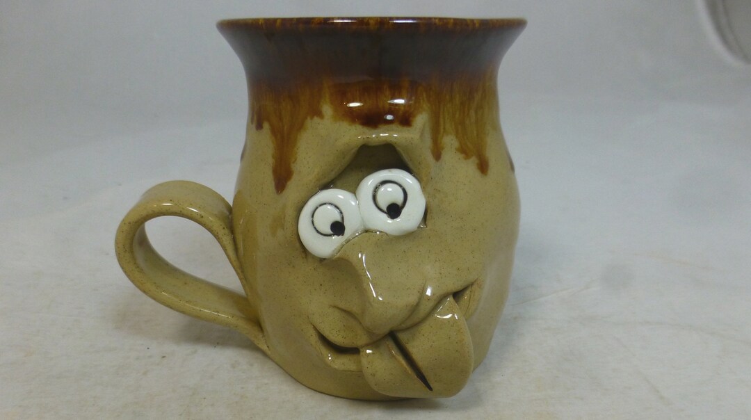 Vintage Ugly Mug 3D Moulded Studio Pottery Stoneware Mug by Pretty Ugly ...