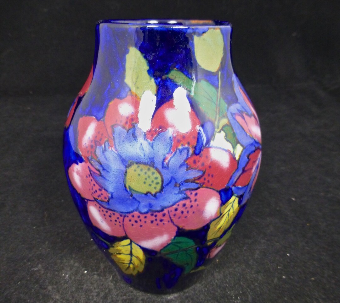Art Deco Royal Stanley Ware Jacobean Flower Vase 6.25 in H – No 922 ...