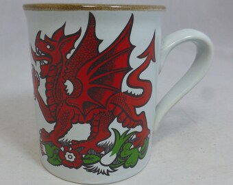 Welsh Dragon Mug | Etsy