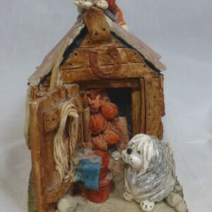 Peter Fagan Hand Painted the Potting Shed Sculpture With Olde English ...