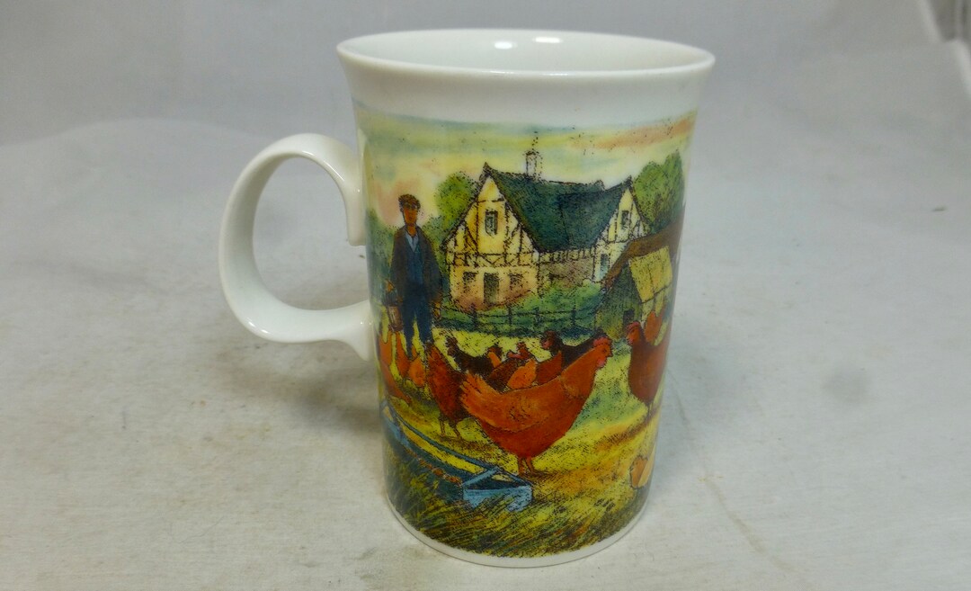 Dunoon Stoneware Ennerdale Chickens Mug - Jack Dadd Design – Flock of ...