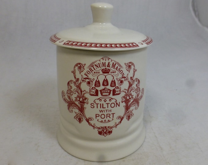 Fortnum & Mason Potted Stilton With Port Cream and Red Porcelain ...