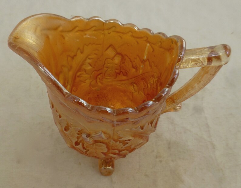 Vintage Rare Sowerby Carnival Glass Iridescent Scottish Thistle ...